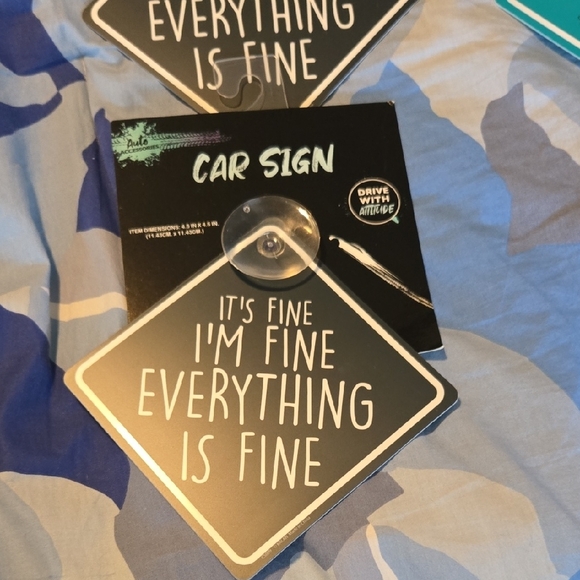 holdings inc | Other | Black And White Car Sign | Poshmark